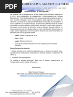 Citaciones Apoderado Formato Comunicación | PDF