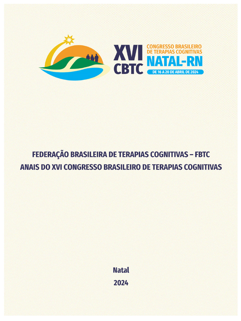 Anais Xvi Cbtc 2024 | PDF | Depressão | Transtorno obsessivo compulsivo (TOC)