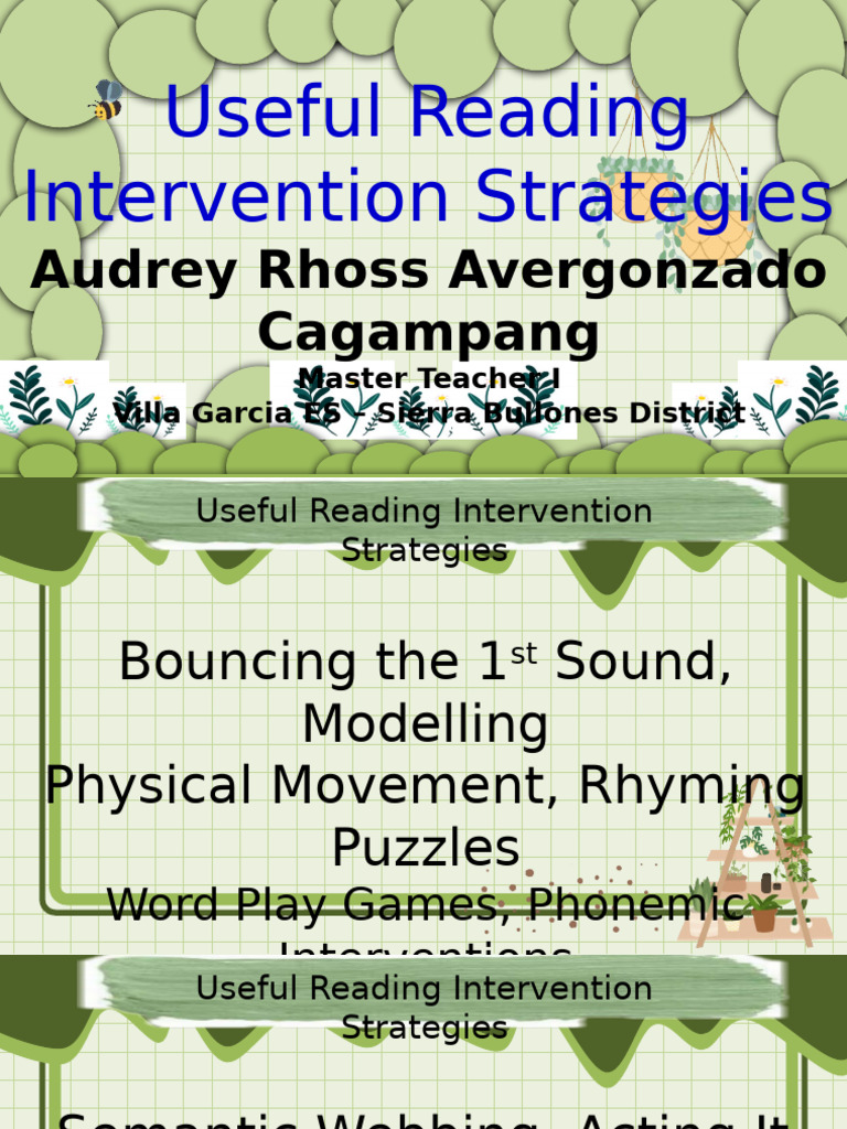 Useful Reading Intervention Strategies (1) | PDF