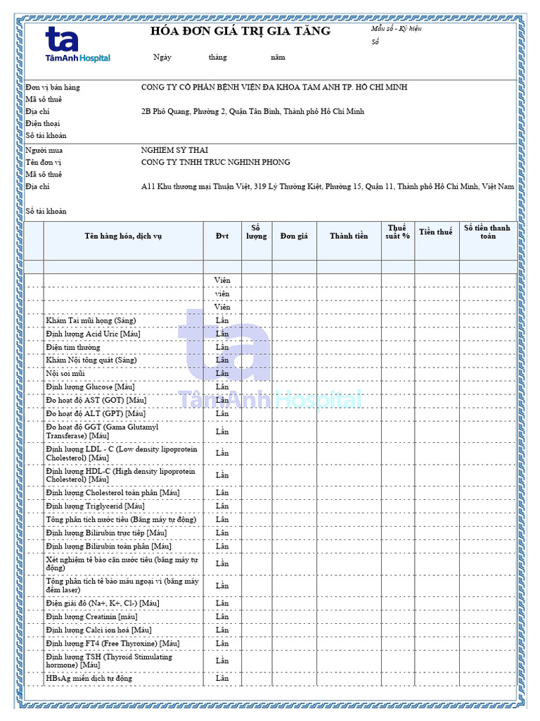Hoa Don 01 | PDF