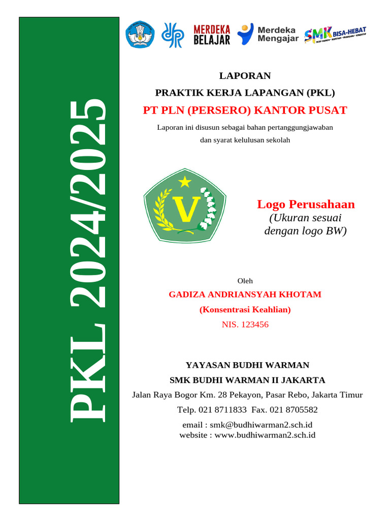 Example Format Laporan PKL 2024 - PD | PDF