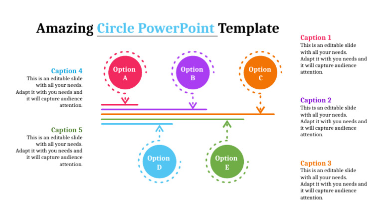 Editable Circle PowerPoint Template | PDF