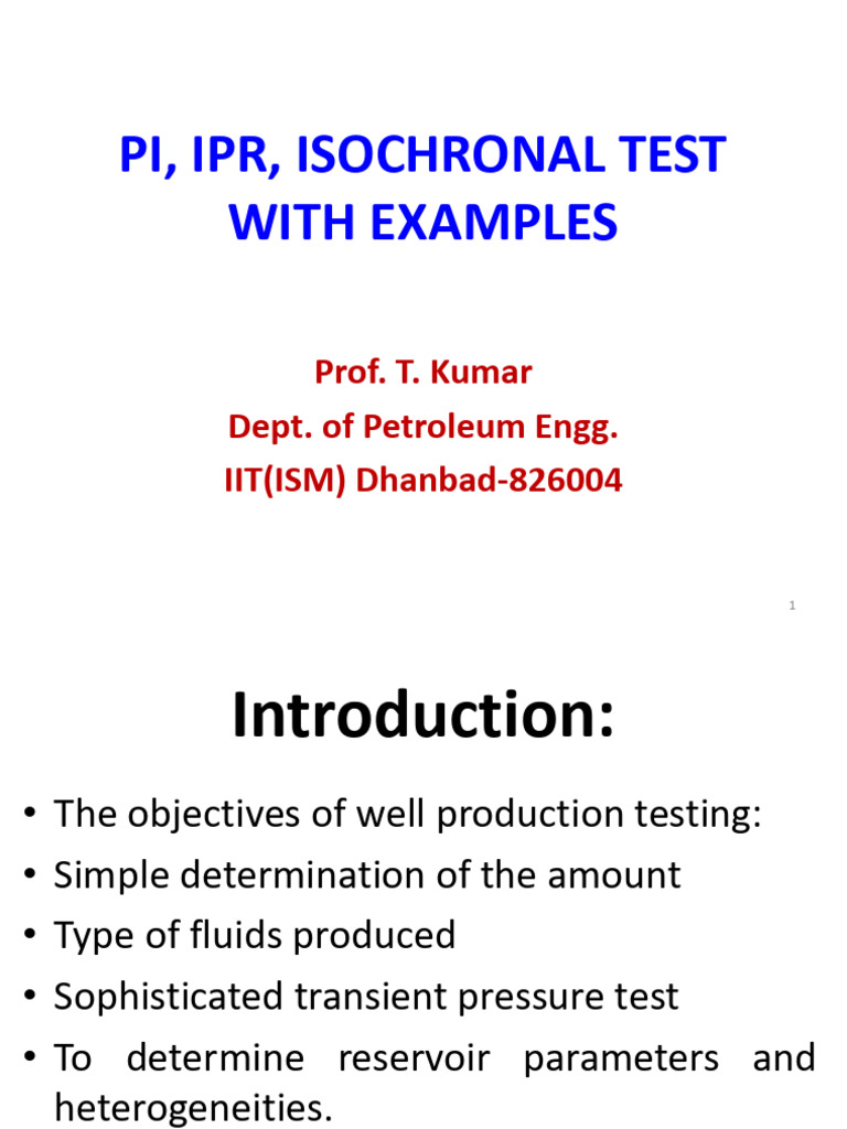 Well Production Testing Methods Explained | PDF | Petroleum Reservoir ...