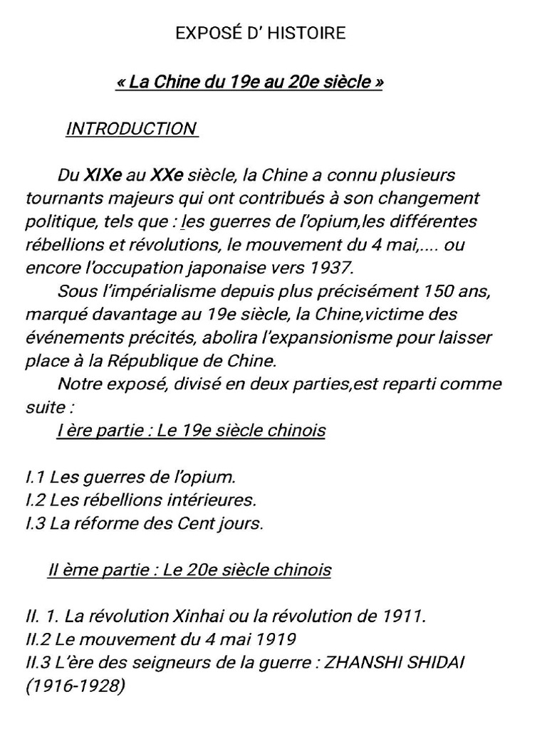 Histoire | PDF