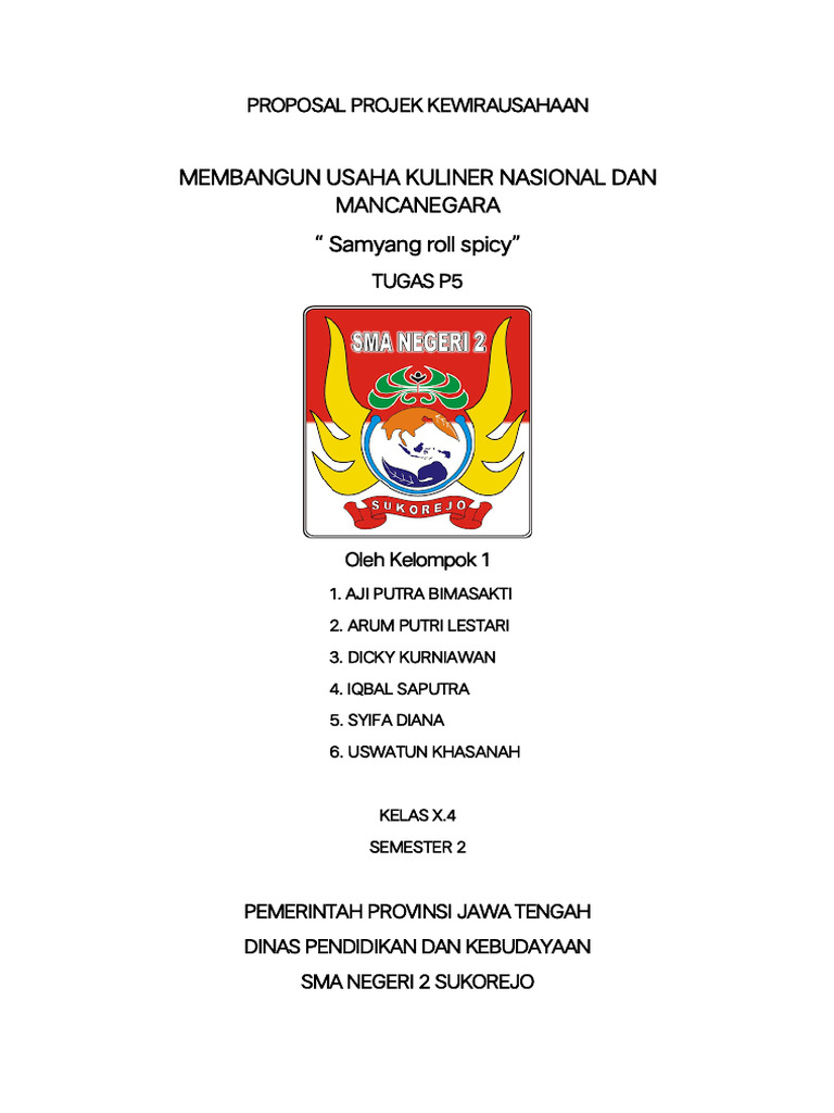 Proposal p5 X 2 | PDF