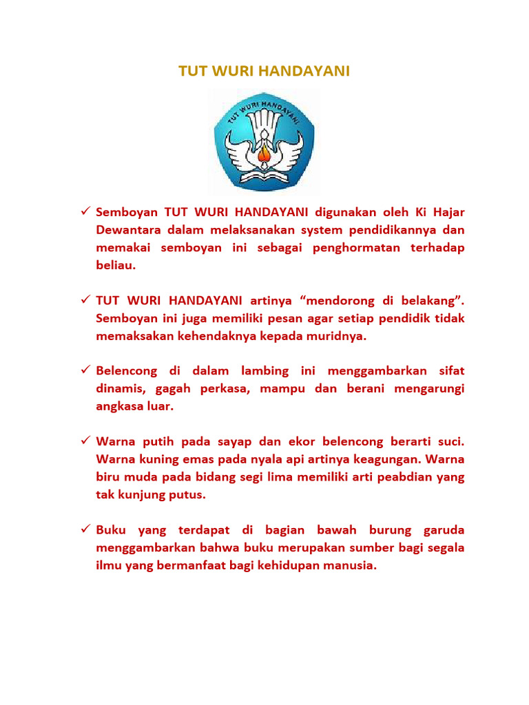 Tut Wuri Handayani | PDF