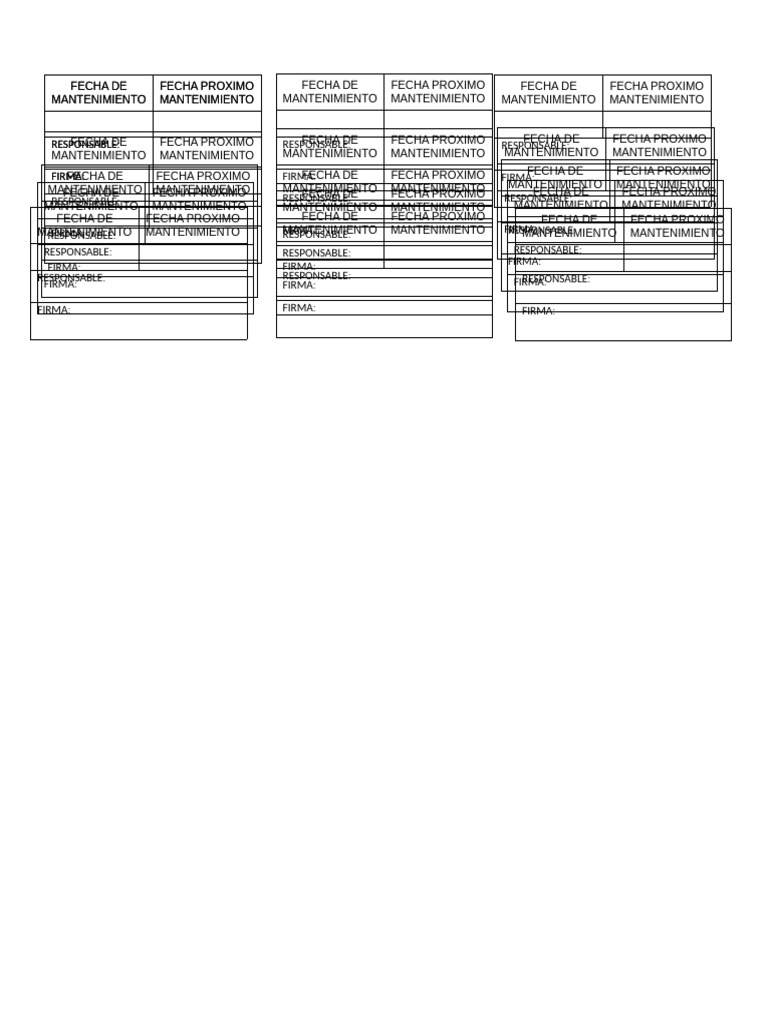 Sticker Mantenimiento | PDF