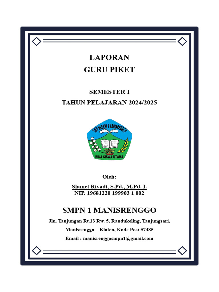 Guru Piket Slamet Riyadi 2024 | PDF