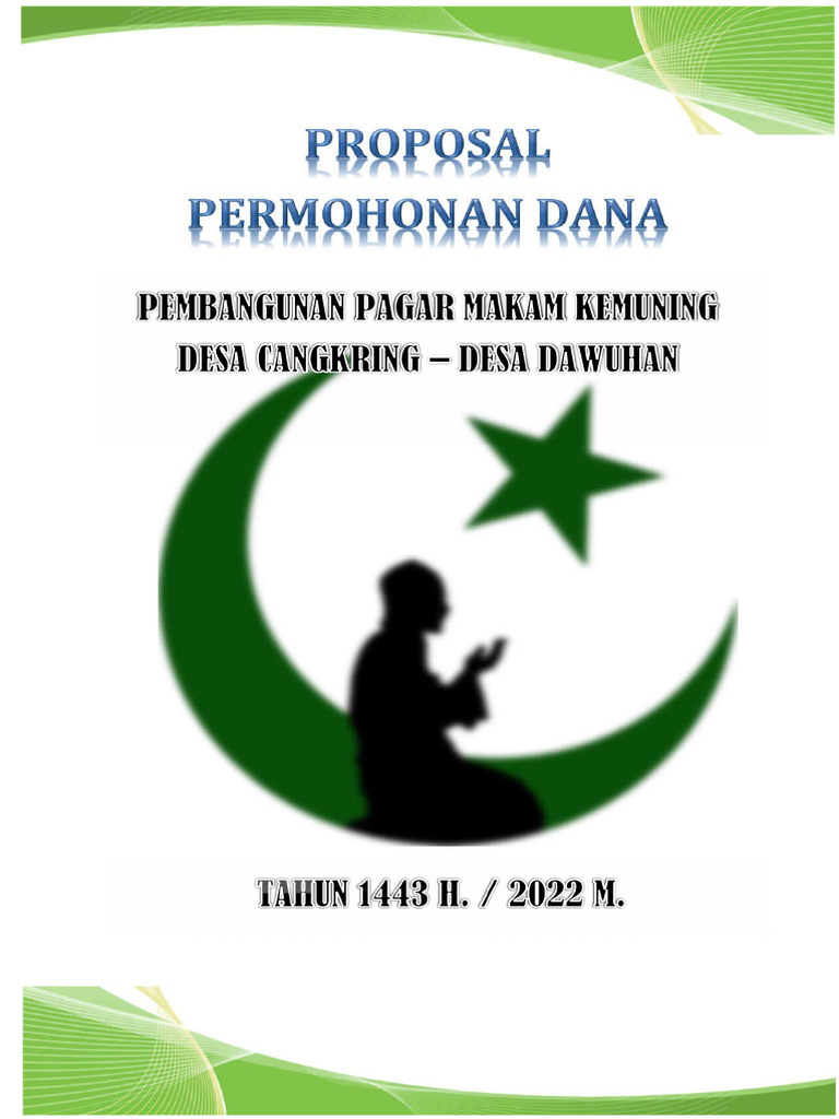 Proposal Perbaikan Pagar Makam | PDF
