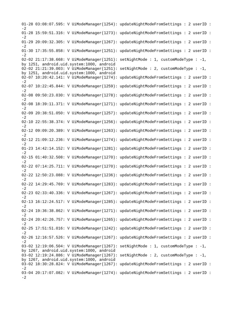 Dark Mode Log1 | PDF