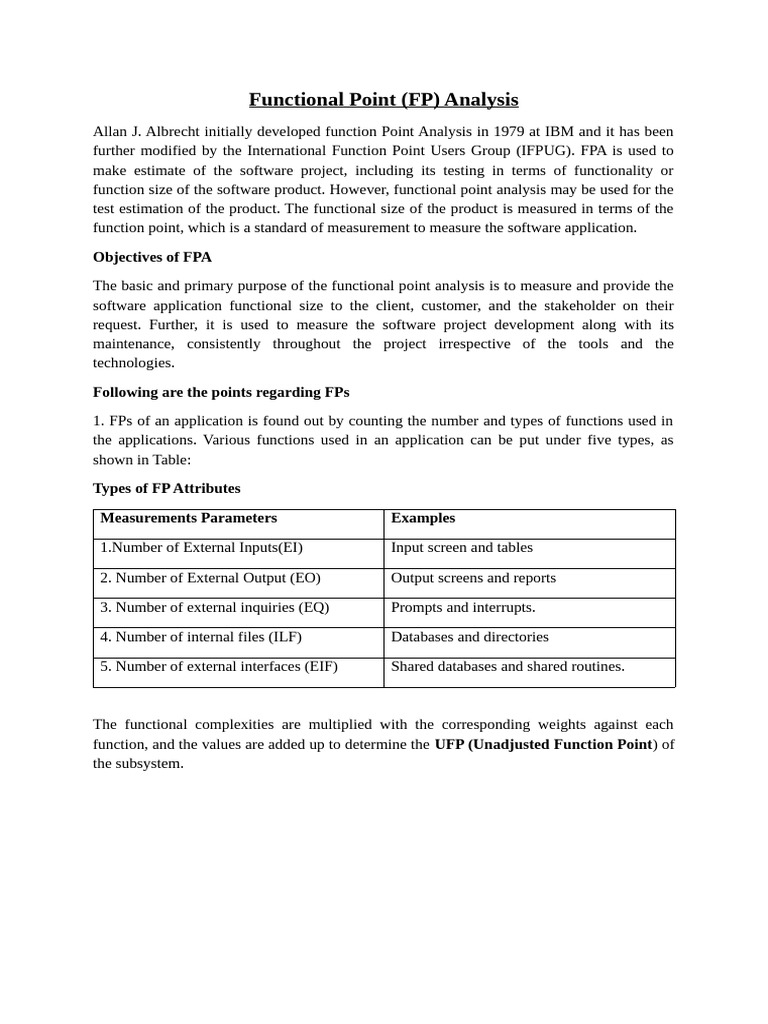 Functional Point and Cyclometric Complexity | PDF | Computer Programming | Software Engineering