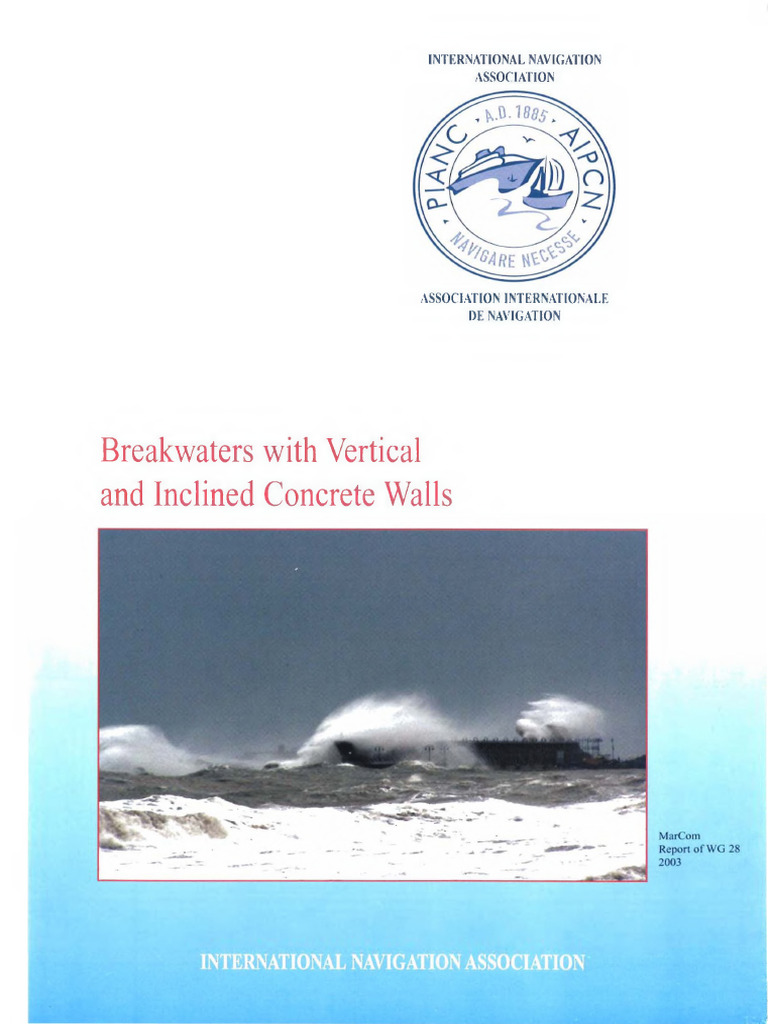 Marcom WG28 Breakwaters With Vertical and Inclined Concrete Walls1 | PDF | Waves | Physical ...