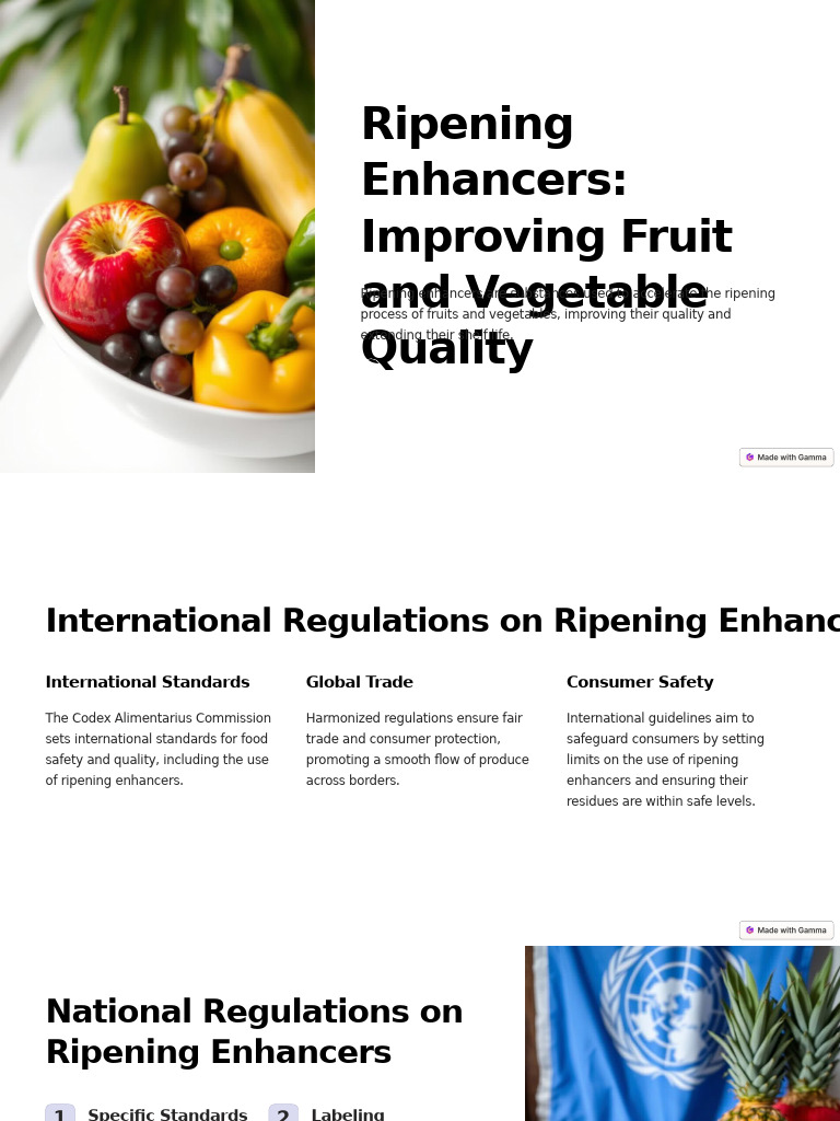 Ripening Enhancers Improving Fruit and Vegetable Quality | PDF