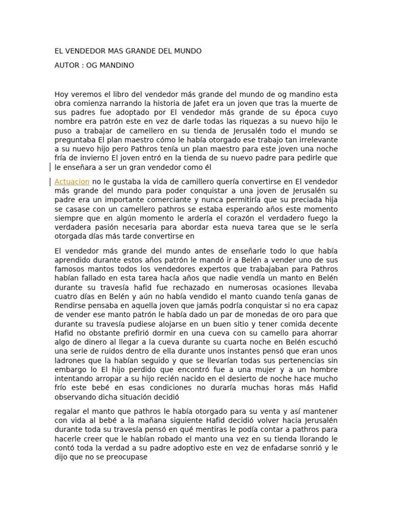 El Vendedor Mas Grande Del Mundo | PDF | Pablo el apóstol | Jesús