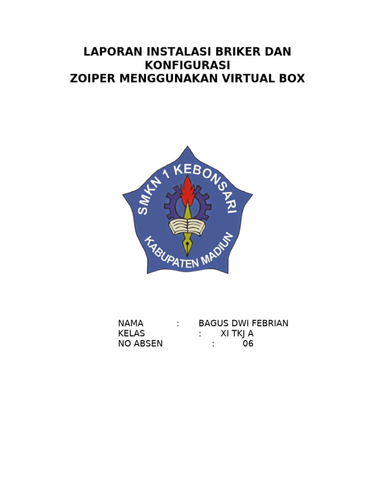Laporan Instalasi Briker Dan Konfigurasi Bagus | PDF