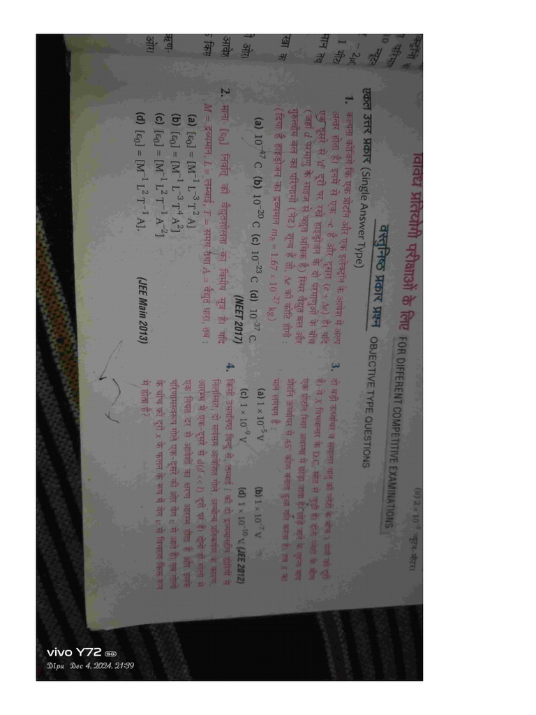 Class 12th Jee Pyq | PDF