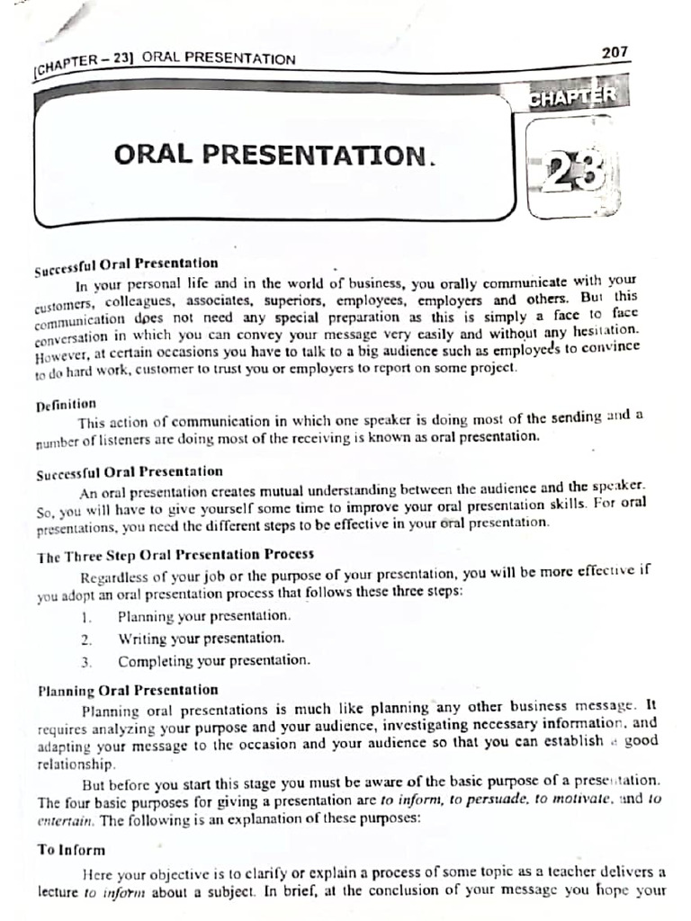 Oral Presentation | PDF