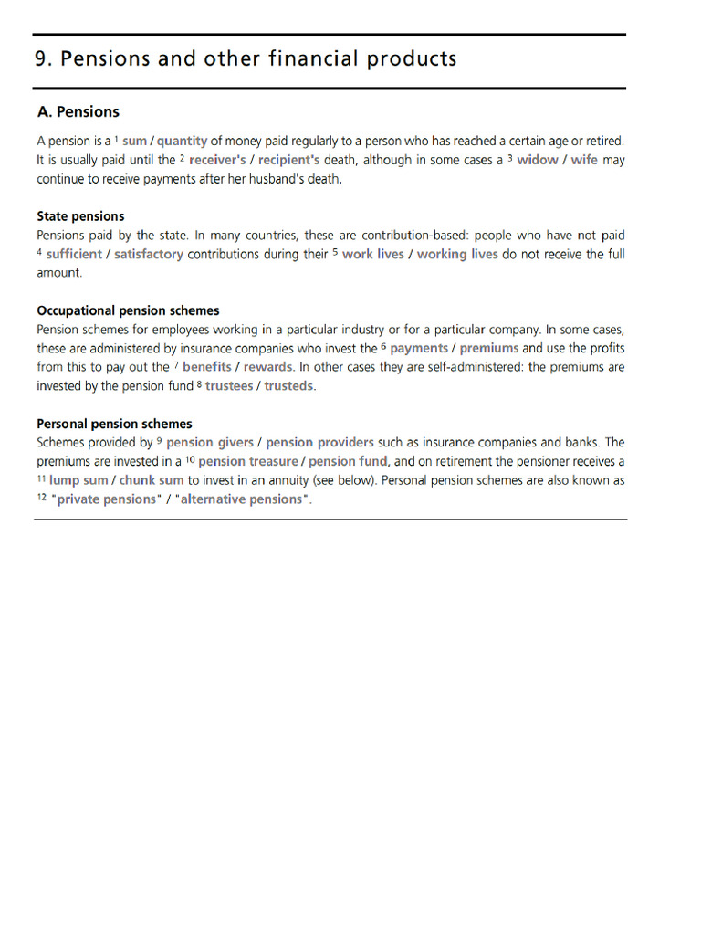 Financial Vocabulary | PDF
