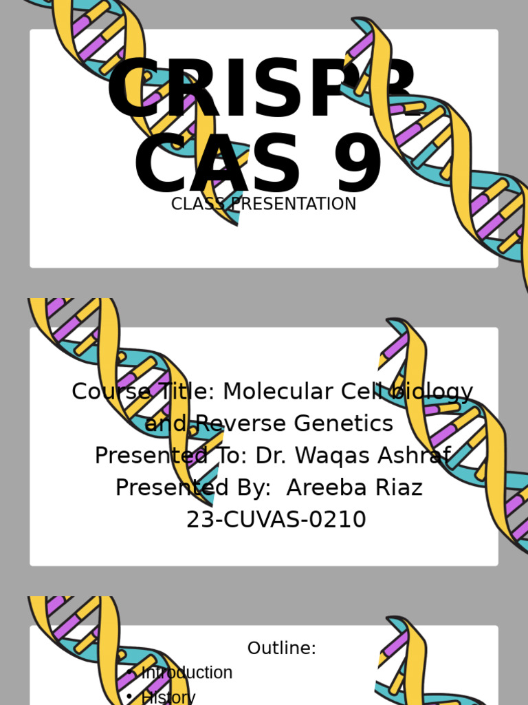 CRISPR CAS9 Areeba Riaz | PDF | Crispr | Biology