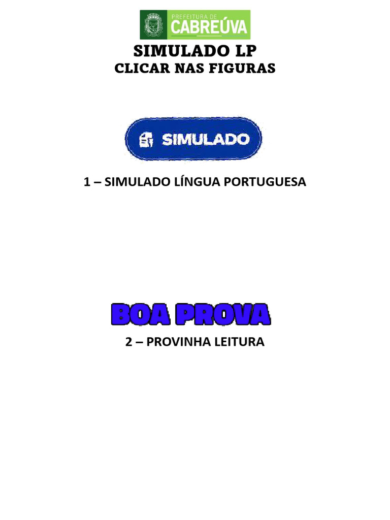 Simulado LP | PDF
