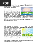 Weather Forecast Script Template | PDF | Language Arts & Discipline ...