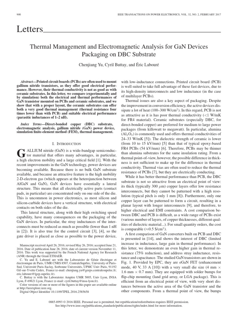 Yu, Buttay, Laboure - 2017 - Thermal Management and Electromagnetic ...