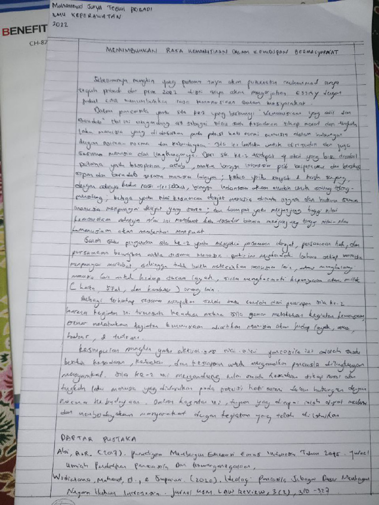 Psik 2022 Muhammad Surya Teguh Pribadi Essay Hemera | PDF