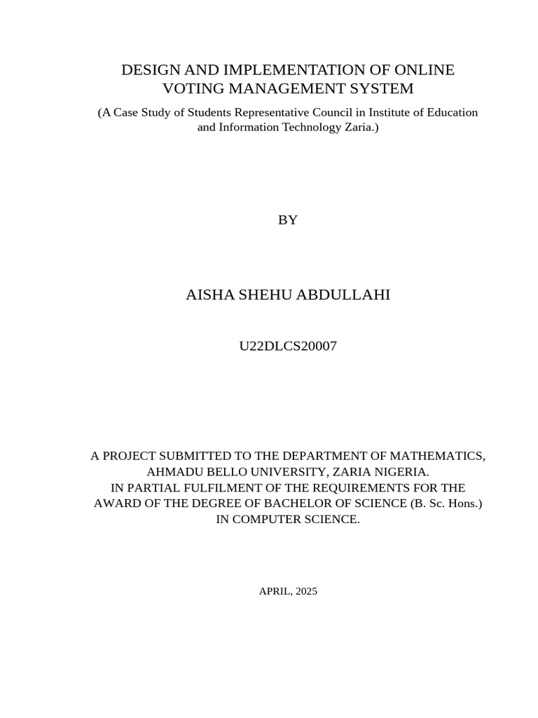 Online Voting Management System | PDF | Electronic Voting | Computer Security