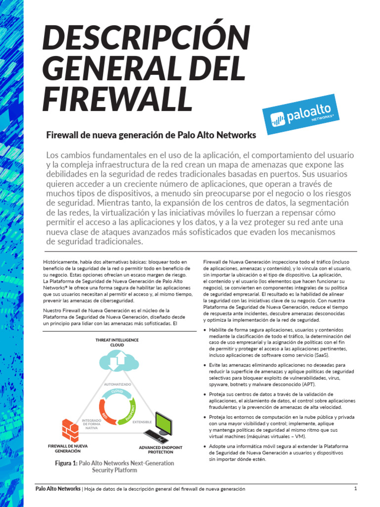 Firewall de Nueva Generación de Palo Alto | PDF | Cortafuegos ...