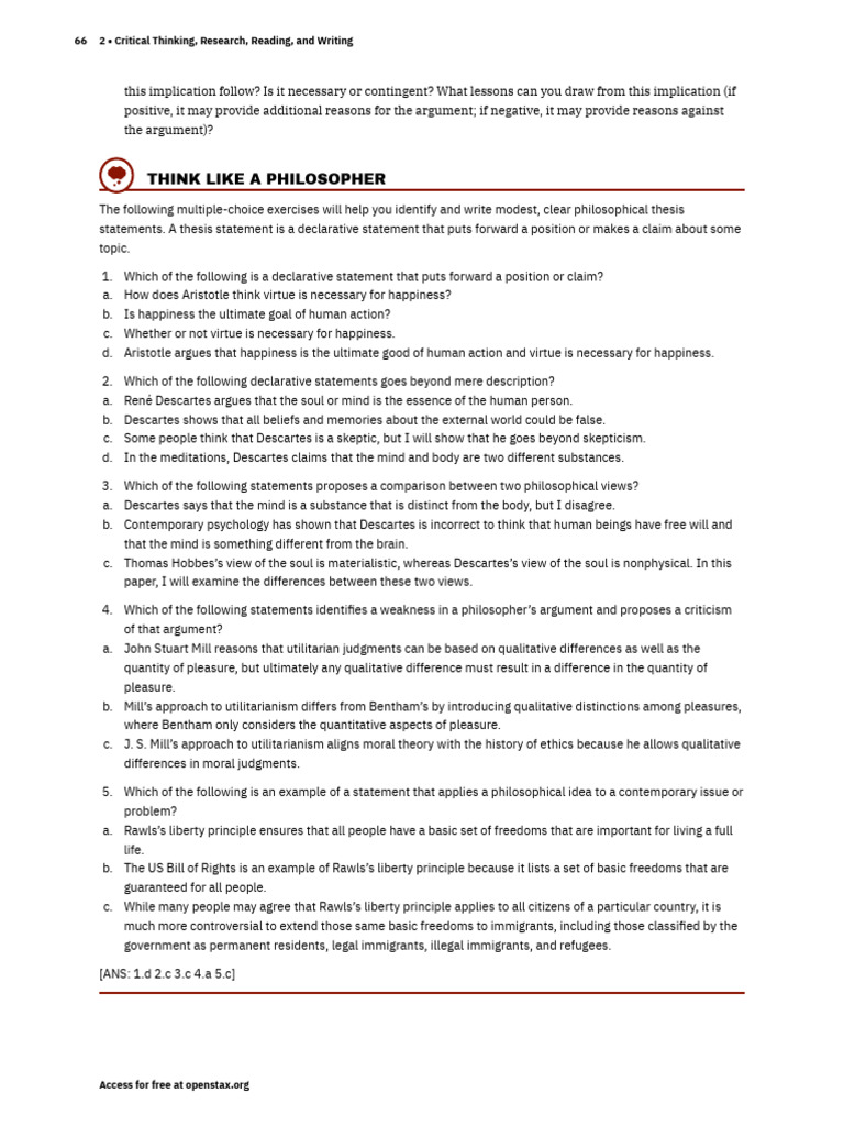 Chapter 3 - Early History of Philosophy | PDF | Thought | Reason