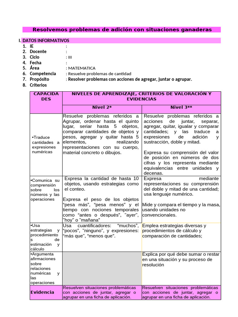 Act. 23 Resolvemos Problemas de Adicion | PDF | Oveja