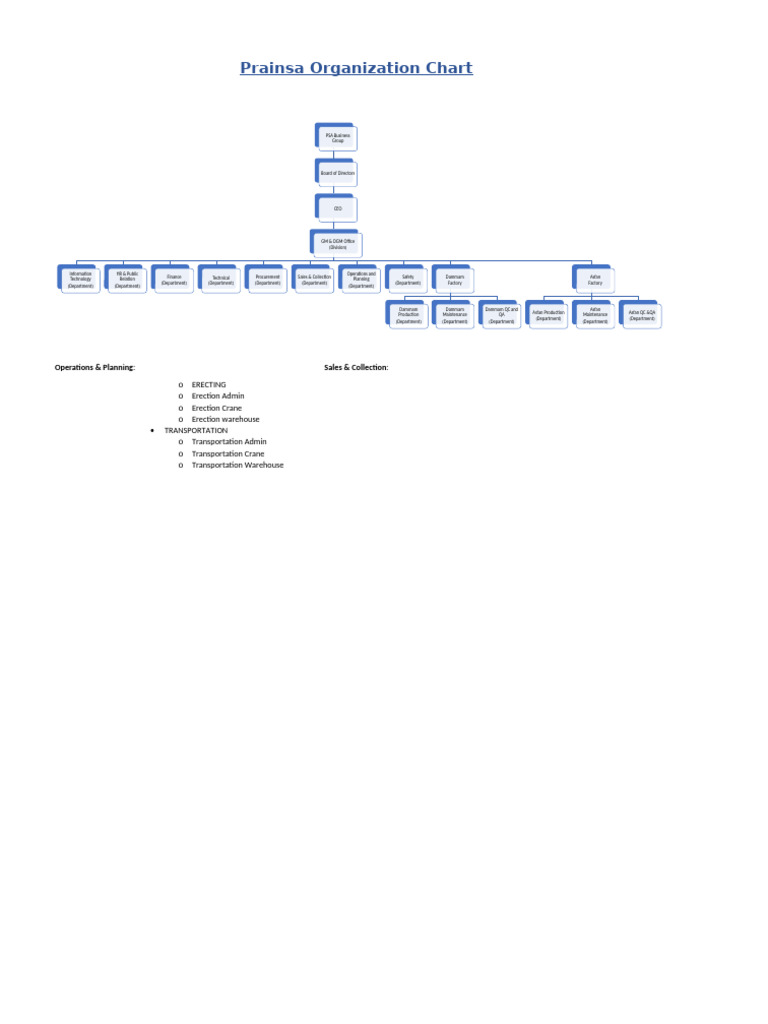 Prainsa Organization Chart-Version 2 | PDF