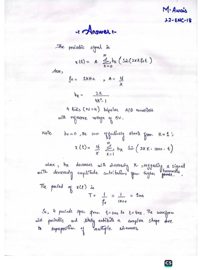 ADC Assignment 4 | PDF