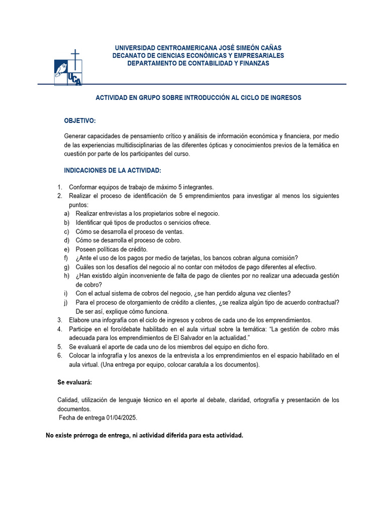 Actividad Evaluada N°1 | PDF