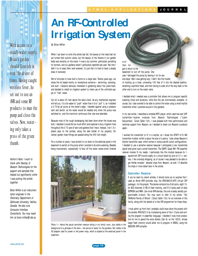 An RF Controlled Irrigation System | PDF | Flash Memory | Transmitter