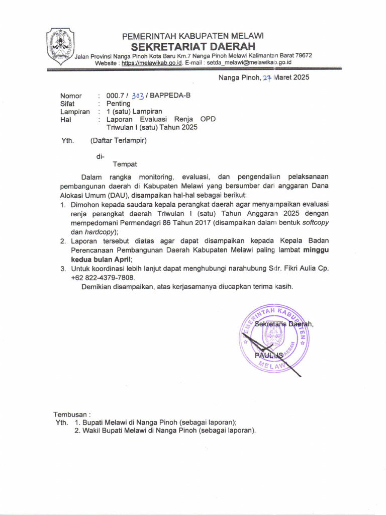 Ss Permintaan Ev Renja Tw1 2025 | PDF