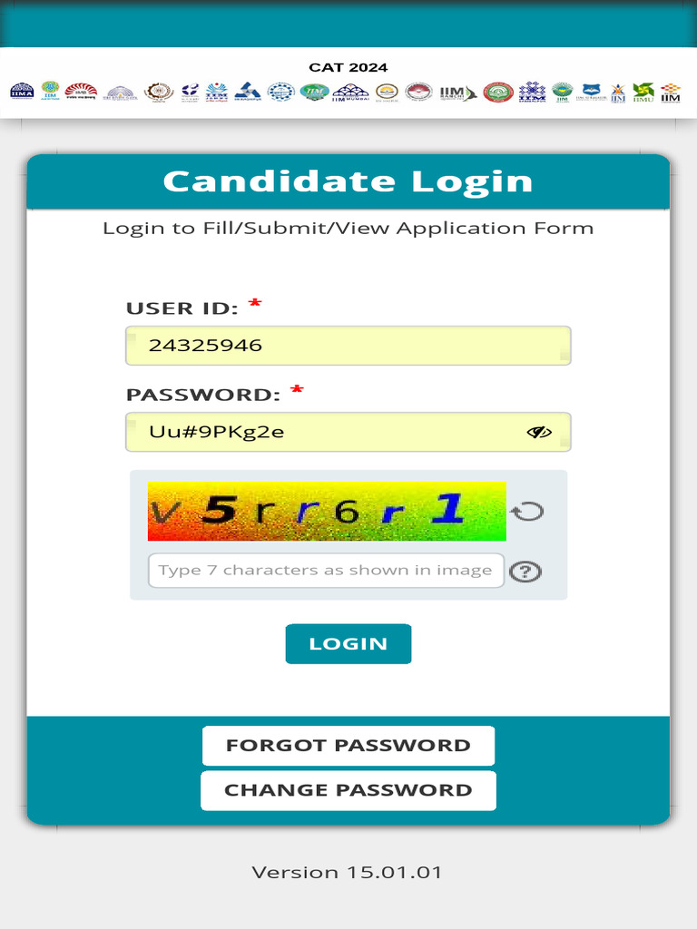 CAT 2024 Applicant Login | PDF