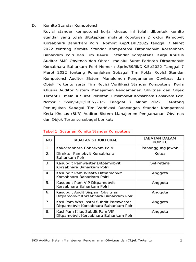 Susunan Sprint Obvit | PDF