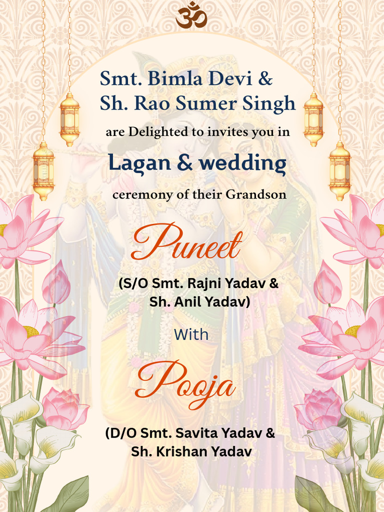Punit Wedding Invitation 2 PDF | PDF