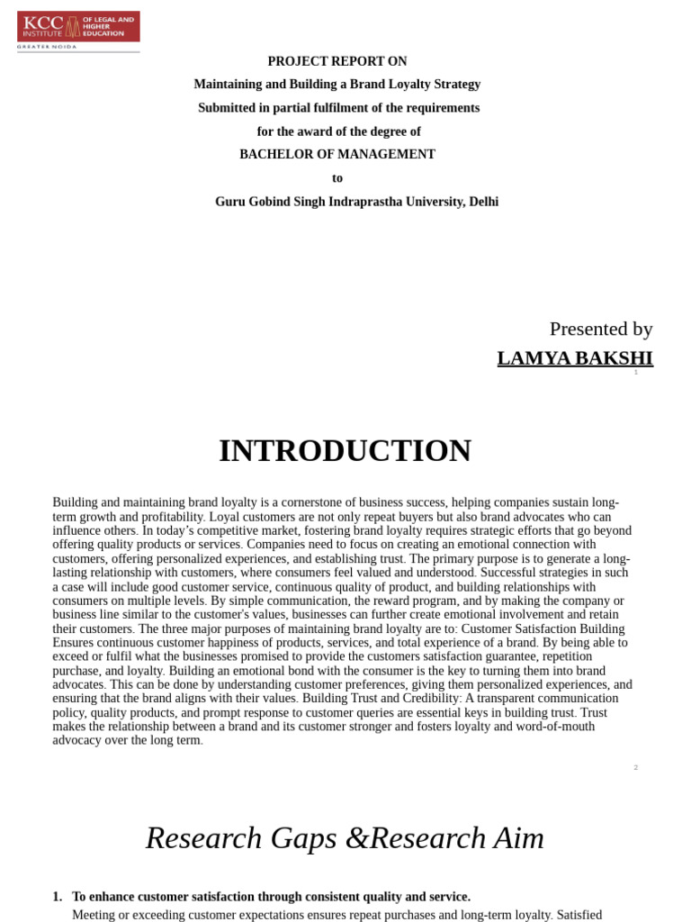 Lamya Bakshi Project | PDF | Brand | Marketing