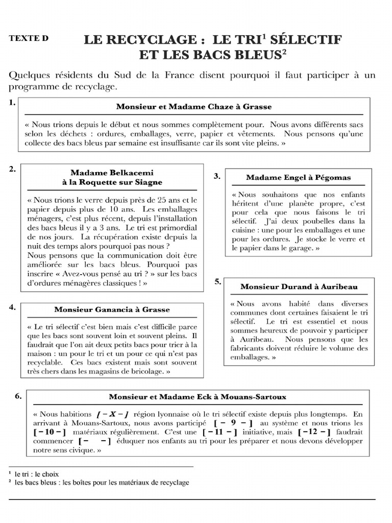 French Abinitio Paper1 Textd | PDF