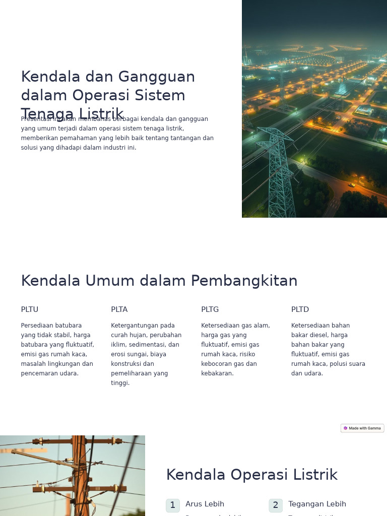 Endala Dan Gangguan Dalam Operasi Sistem Tenaga Listrik 8 | PDF