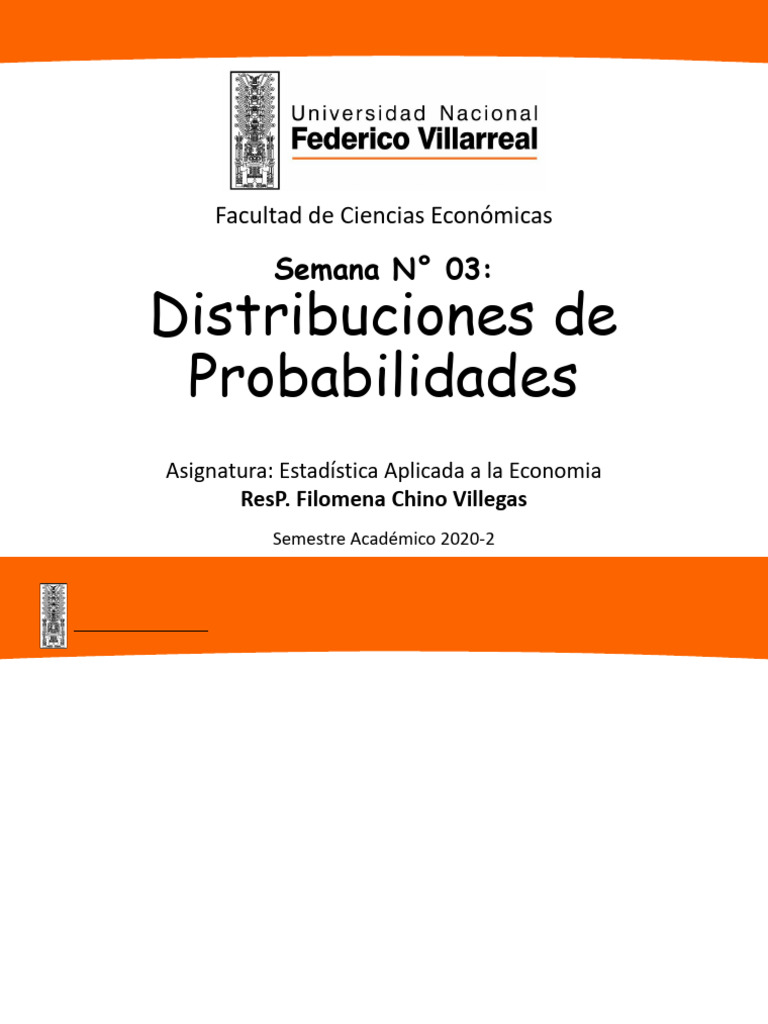 Semana 3 Variable Aleatoria | PDF | Variable aleatoria | Matemáticas