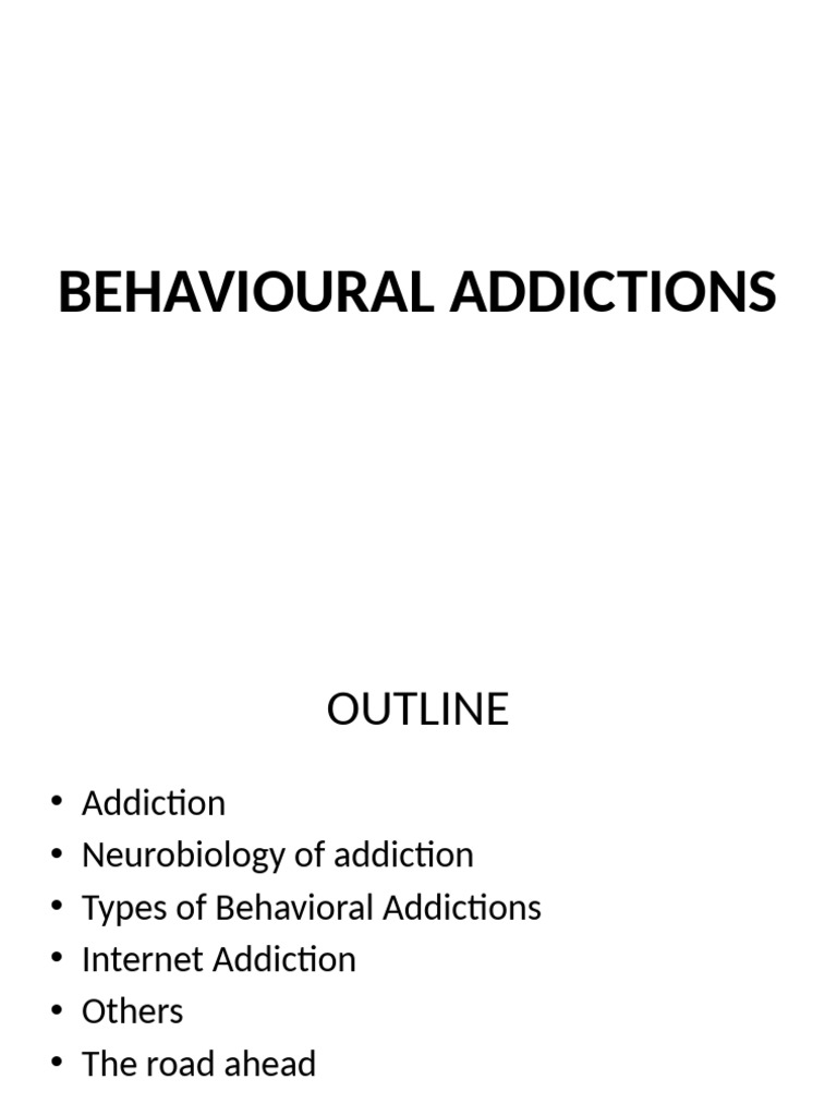 Behavioral Addictions | PDF | Mental Disorder | Obsessive–Compulsive Disorder