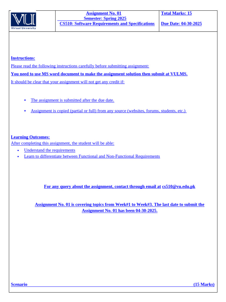 Spring 2025 - CS510 - 1 (BSCS) . | PDF | Databases | Libraries
