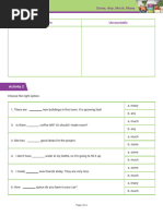 Past Continuous: Interrupted Actions Guide | PDF | Verb | Language ...