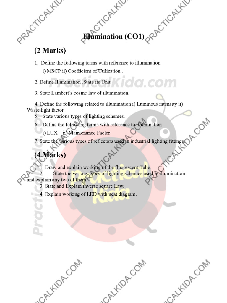 314323 UEE IMP Question Bank for MSBTE Summer 2025 Exam (1) | PDF