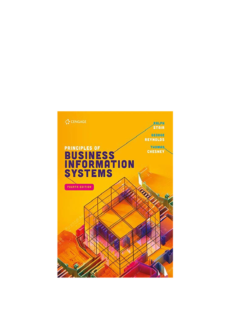 Principles of Business Information Systems 4Th Edition Ralph Stair - Ebook PDF Download | PDF ...