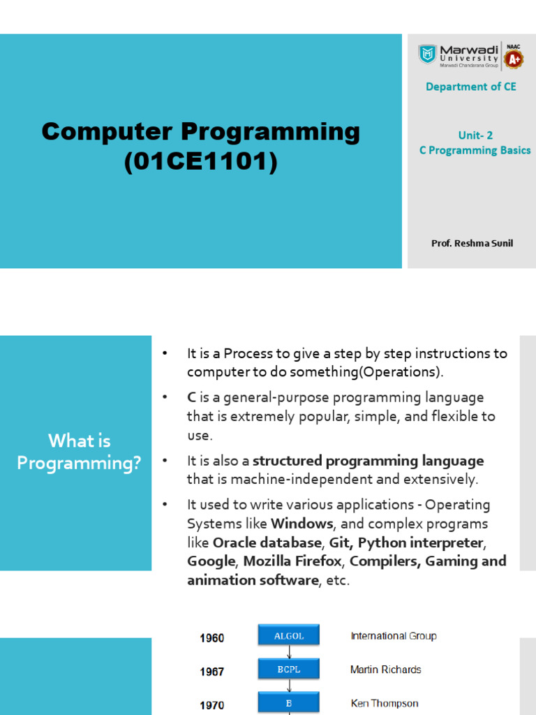 Unit2CPROGRAMMINGBASICSpdf 2024 09 09 13 51 30 | PDF | Computer Program | Programming