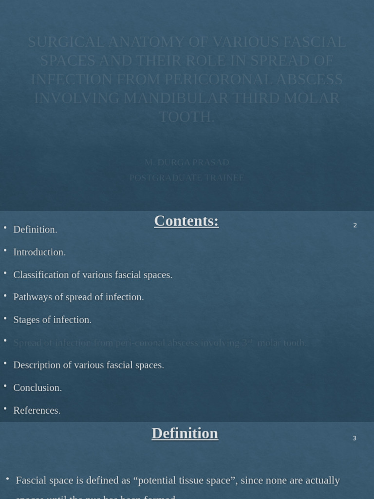 Surgical Anatomy of Various Facial Spaces (Autosaved) | PDF | Human ...